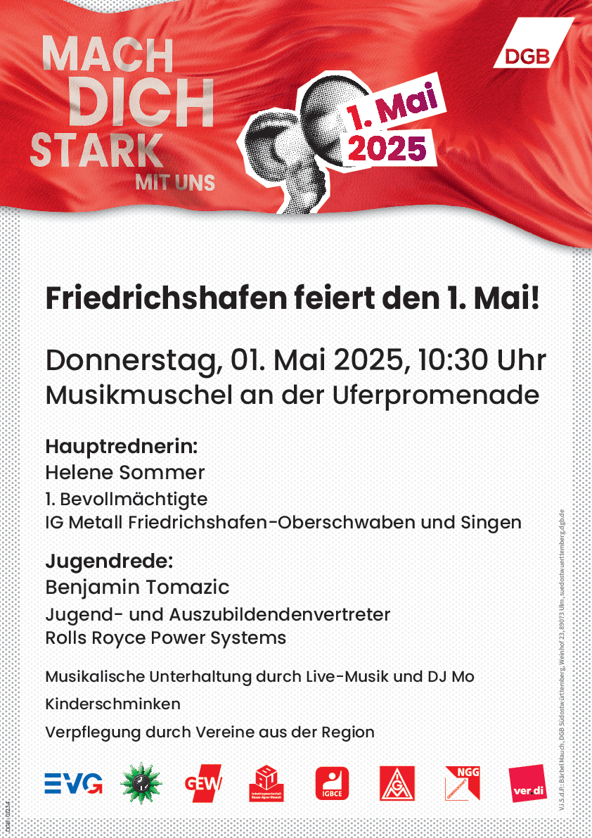 1. Mai in FRIEDRICHSHAFEN | DGB Baden Württemberg