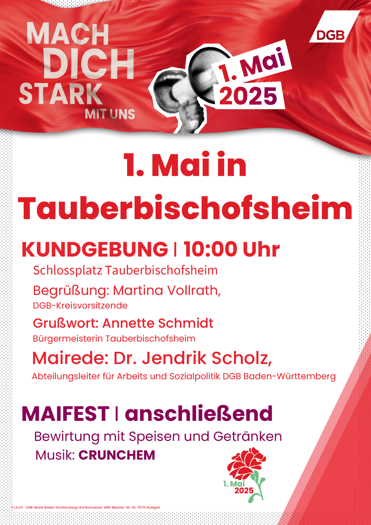1. Mai in Tauberbischofsheim | DGB Baden Württemberg