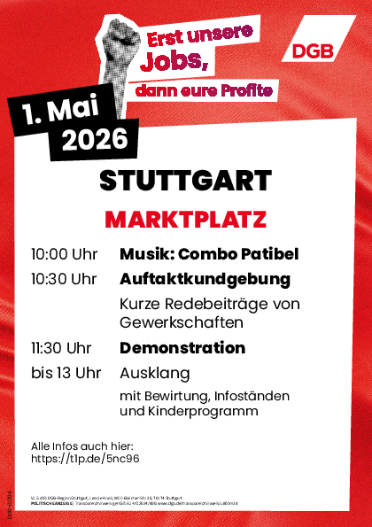 1. Mai in Stuttgart | DGB Baden Württemberg
